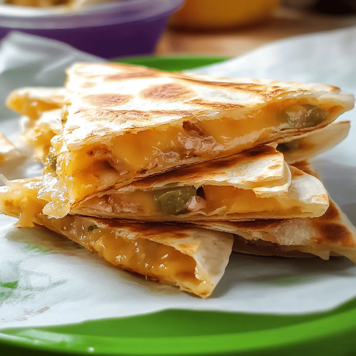 Ultimate Cheesy Quesadilla Triangles Snack: Crispy Comforting