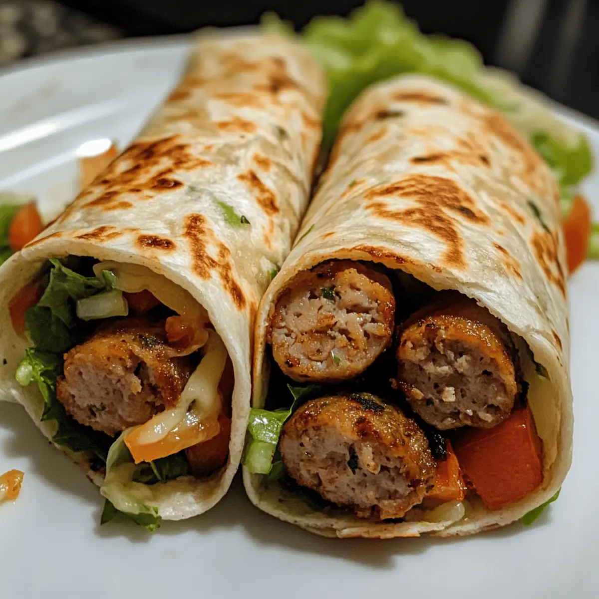 Easy Delicious Protein Turkey Sausage Wraps for Energy Boost
